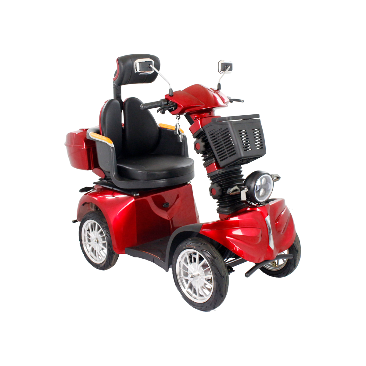 GIO Tron PRO 4-Wheeled Smart Mobility Scooter | Red | w/ GIO PRO Batte ...